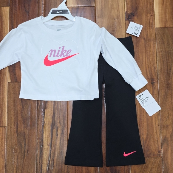 Nike | Matching Sets | Nike Pink Logo Twopiece Athletic Set | Poshmark